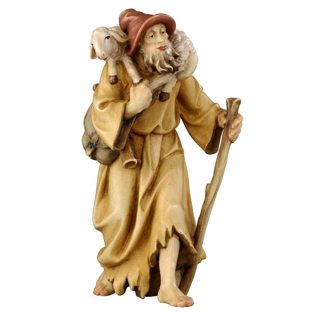 Shepherd With Lamb - Israel Nativity Figurines, Nativity Scene Set ...