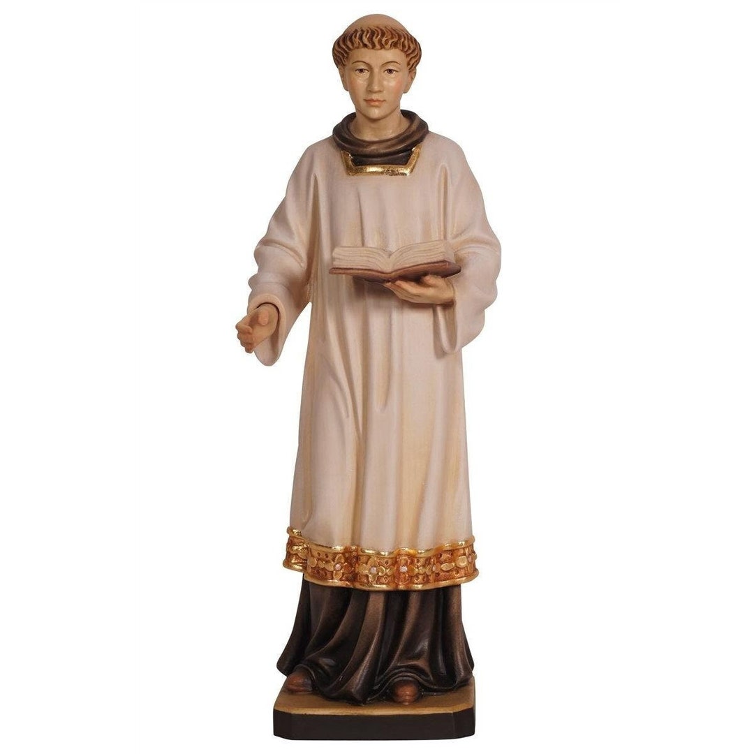 Priest Wooden Statue, Life Size Saint Religious Statues Sculptures ...
