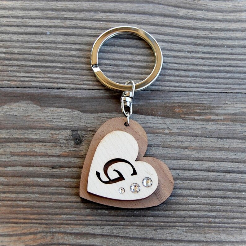 Wooden Alphabet Keyrings Unique Gifts for Women,men, Children - Etsy
