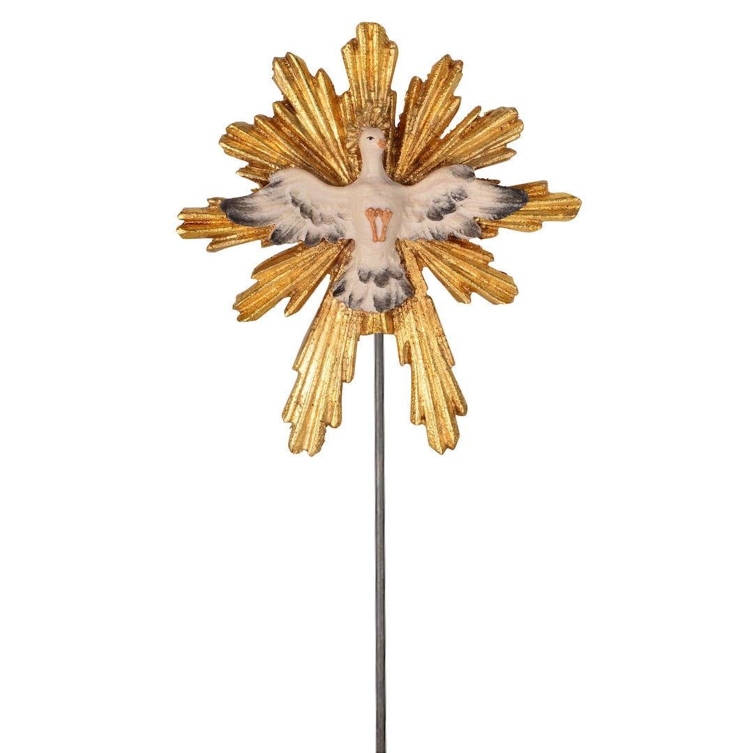 Holy Spirit With Halo; on a Stick, Religious Statue, Spiritual Statue ...