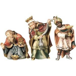 Set of Three Kings - Folk Nativity Figurines, Religious Gifts, Church ...
