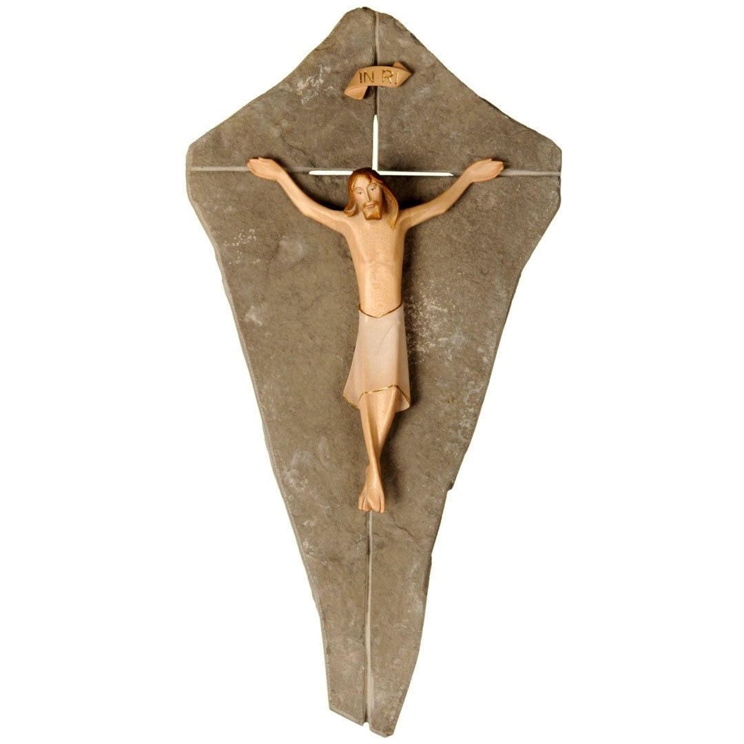 Corpus Raphael Cross on Sedimentary Rock - Catholic Decoration - Etsy