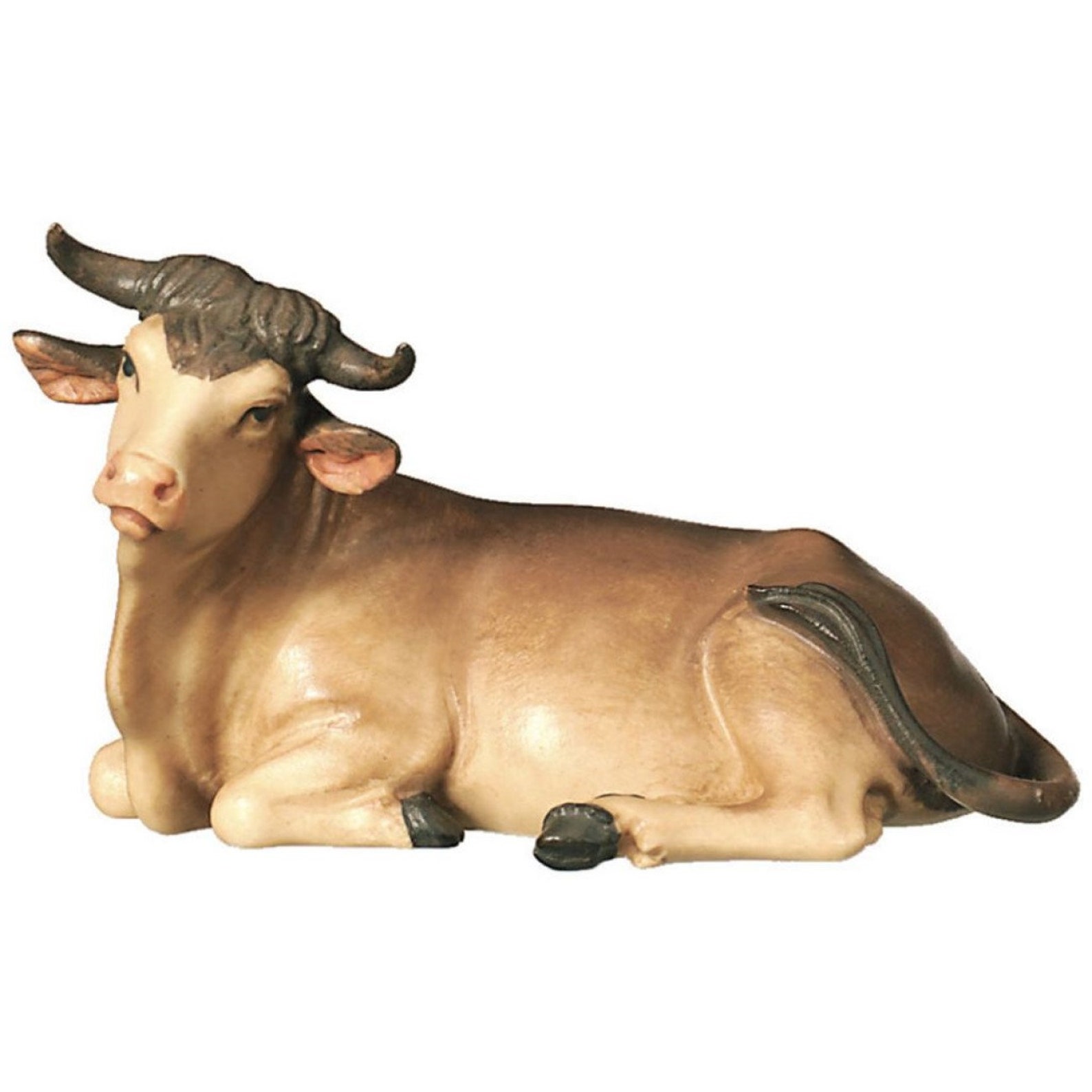 Hand-painted Maple Wood Lying Ox – Tyrolean Nativity Figurine - Etsy