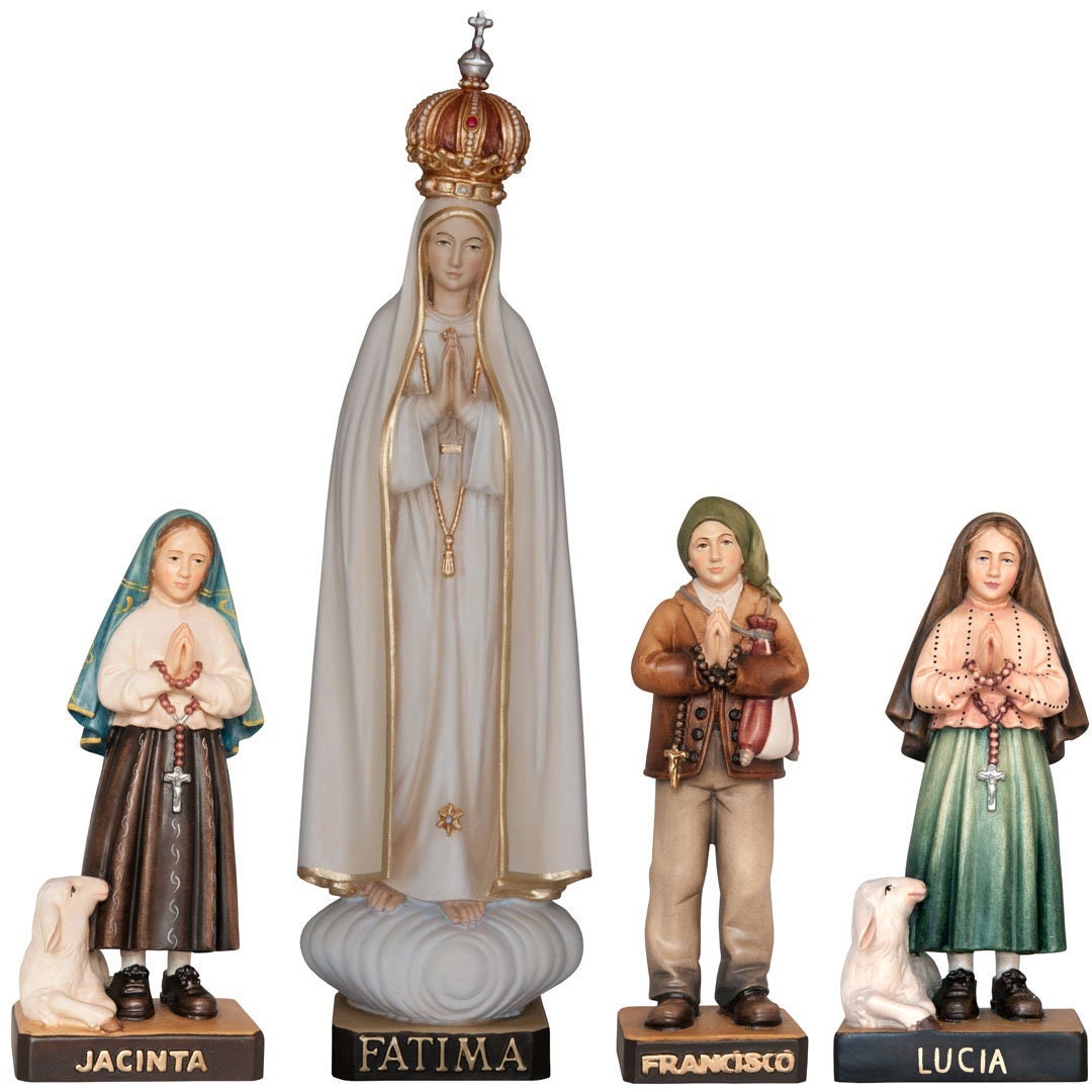Our Lady Fatima With Crown and Chidren Fatima Cappellinha With Crown ...