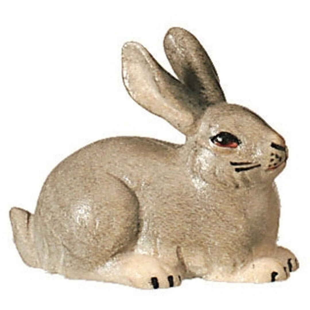 Hand-painted Maple Wood Rabbit – Tyrolean Nativity Figurine - Etsy