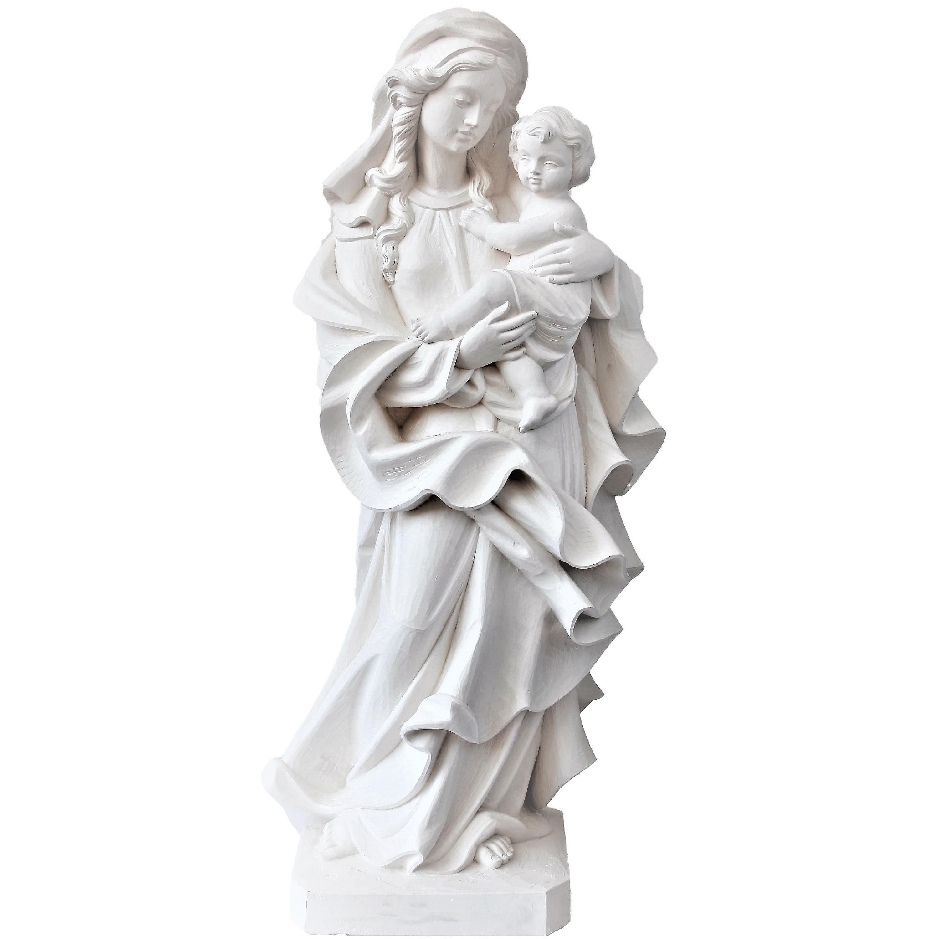 Fiberglass Virgin Mary Statue With Child, Religious Outdoor Decor - Etsy