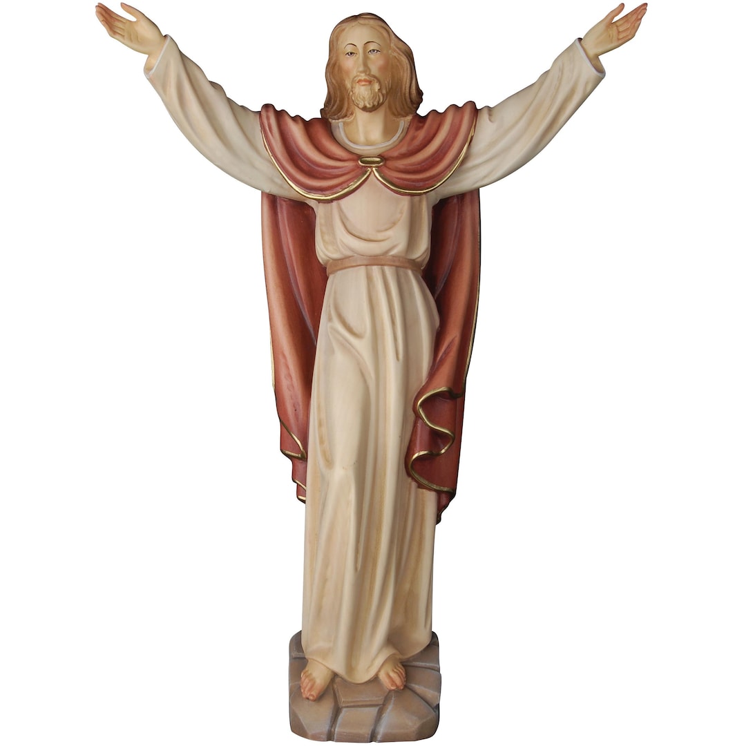 Risen Jesus Christ Wooden Statue, Religious Statues, Catolic Statues ...