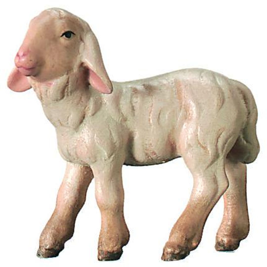 Hand-painted Maple Wood Lamb Figurine – Royal Nativity Scene - Etsy