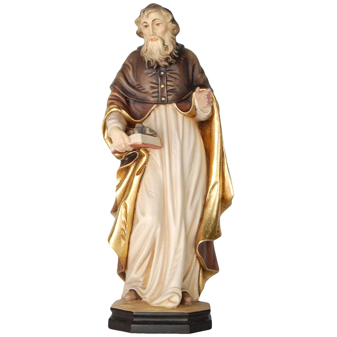 Saint Barnabas Apostle Wooden Statue, Religious Statues, Catolic ...