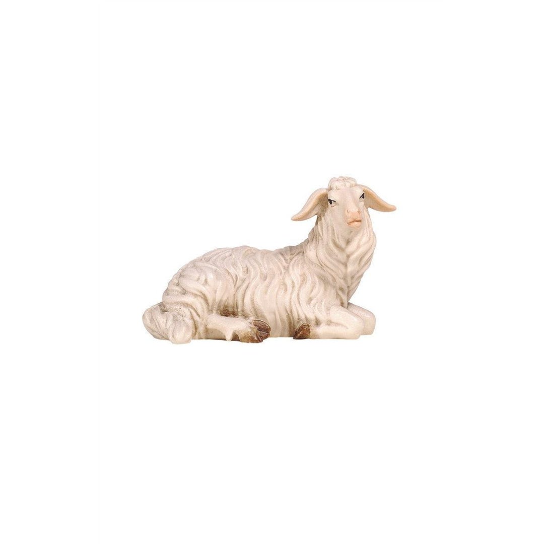 Lying Sheep Looking Right - Kostner Nativity Animals, Nativity ...