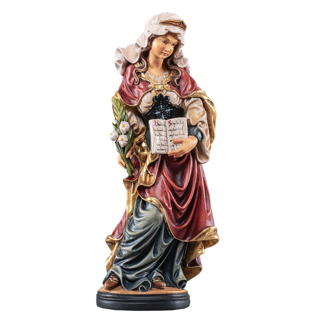 Saint Maria Goretti Wooden Statue, Religious Statues, Catolic Statues ...