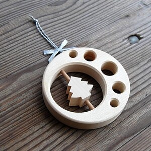 Wooden Spinning Tree Ornament - Etsy