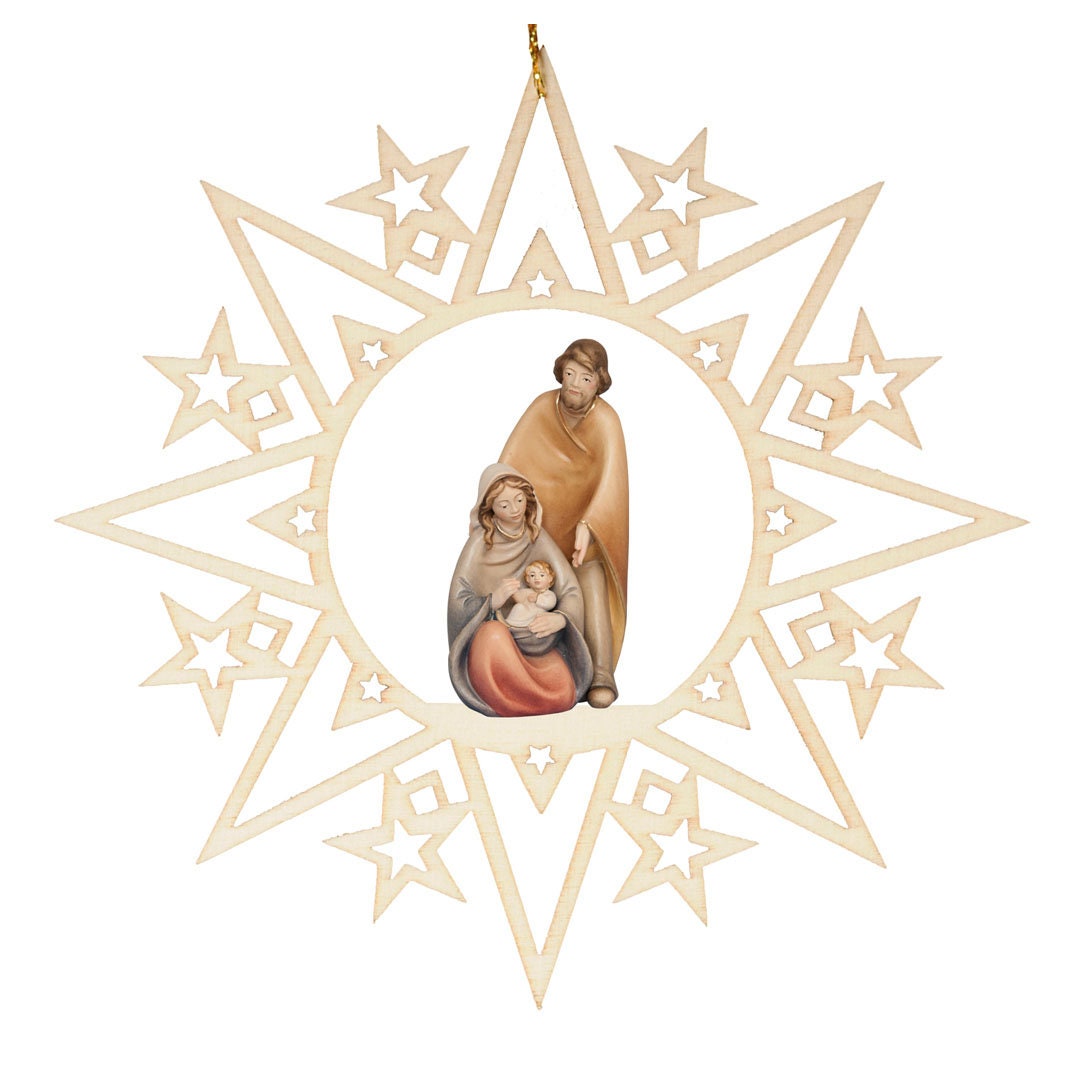 Hand-painted Holy Family Star – Wooden Christmas Decoration - Etsy