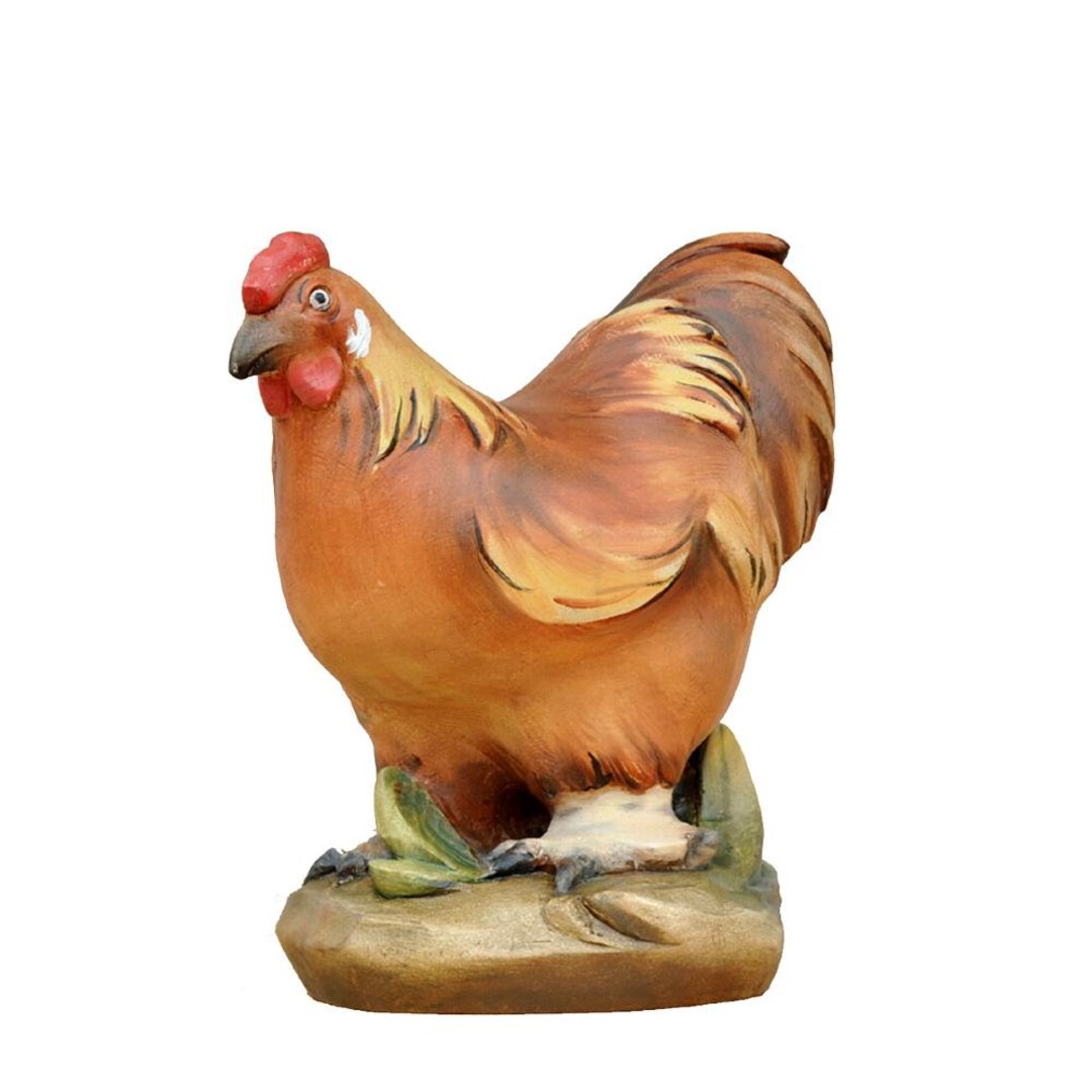 Maple Wood Nativity Rooster – Hand-painted Religious Figurine - Etsy