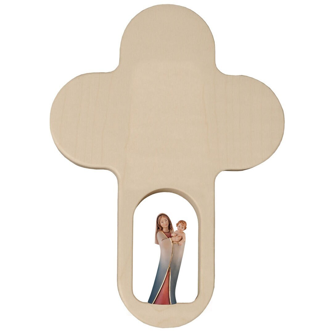 Children's Maple Wood Cross – Mother of God, Catholic Gift - Etsy