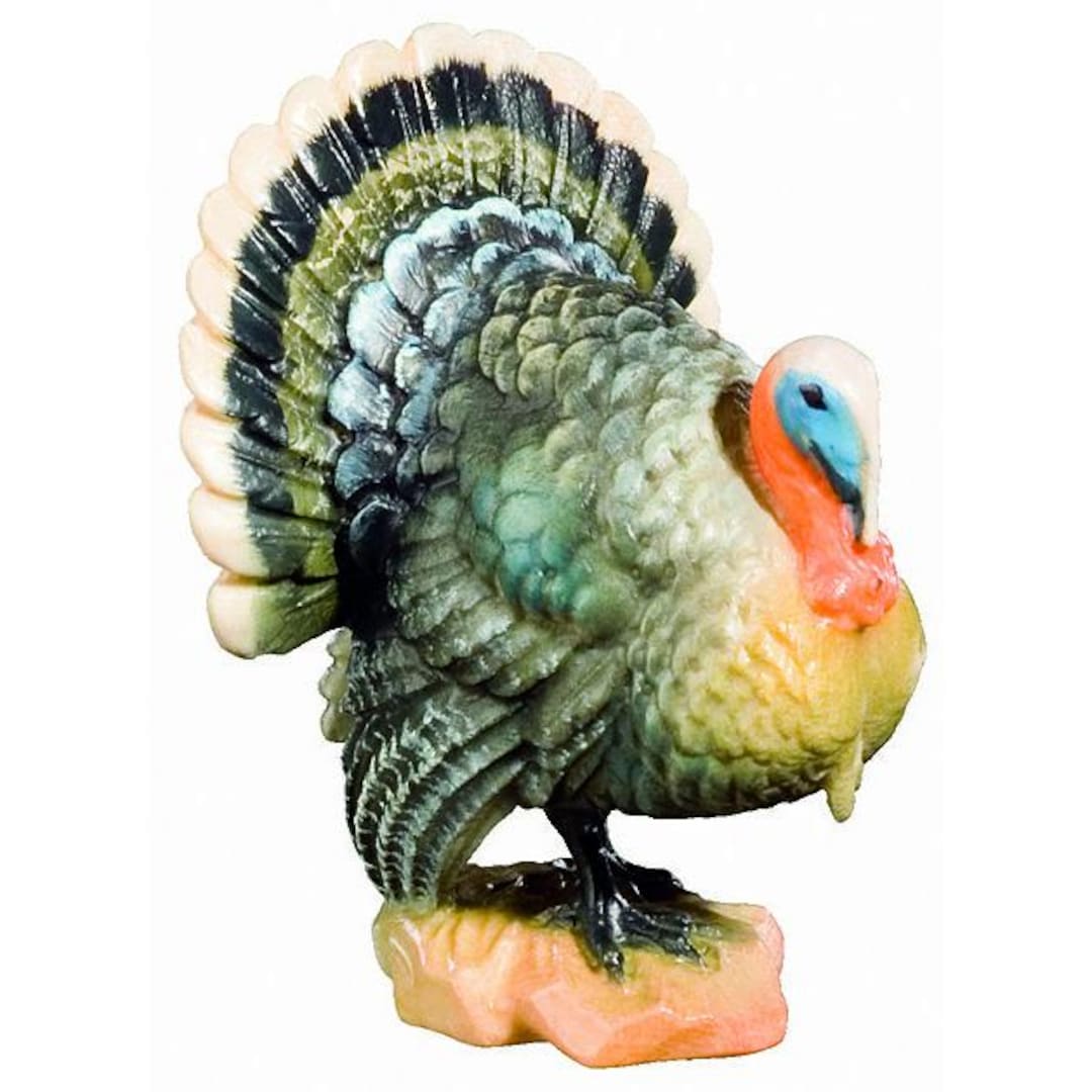 Hand-painted Maple Wood Turkey Figurine - Royal Nativity Scene Animal ...