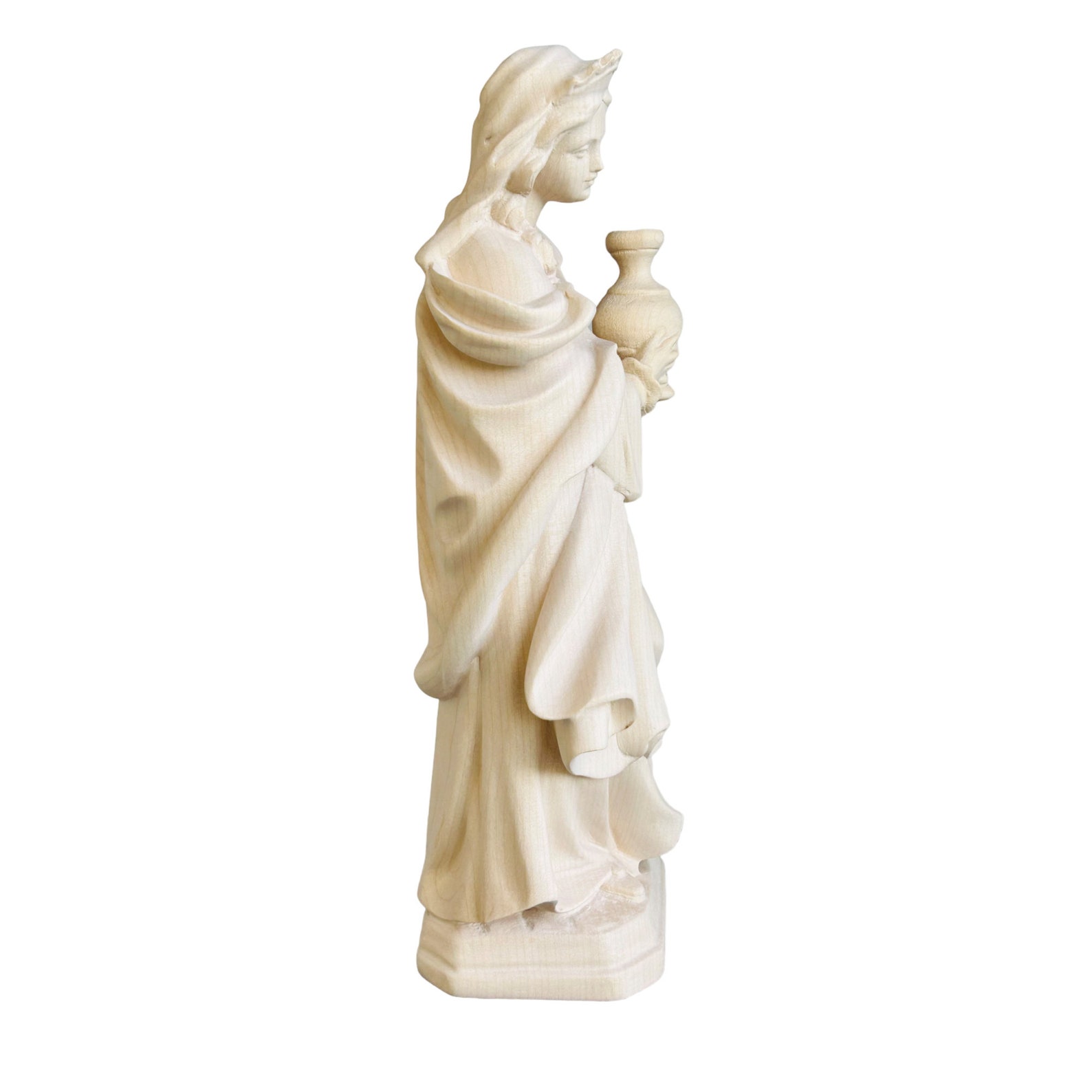 Saint Magdalene Wooden Statue, Life Size Saint Sacred Religious Statues ...