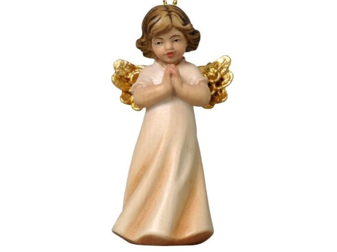 Hand Carved Maple Wood Angel Statue, Religious Gift, Made in Italy - Etsy