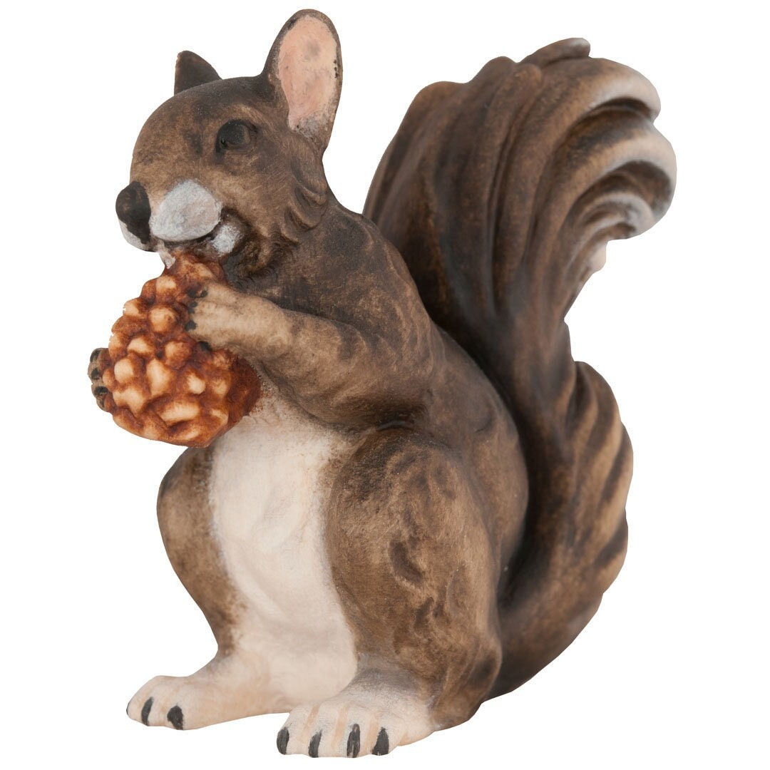 Squirrel -wooden Decor,wooden Statue,wooden Gifts,woodcarving,carving ...