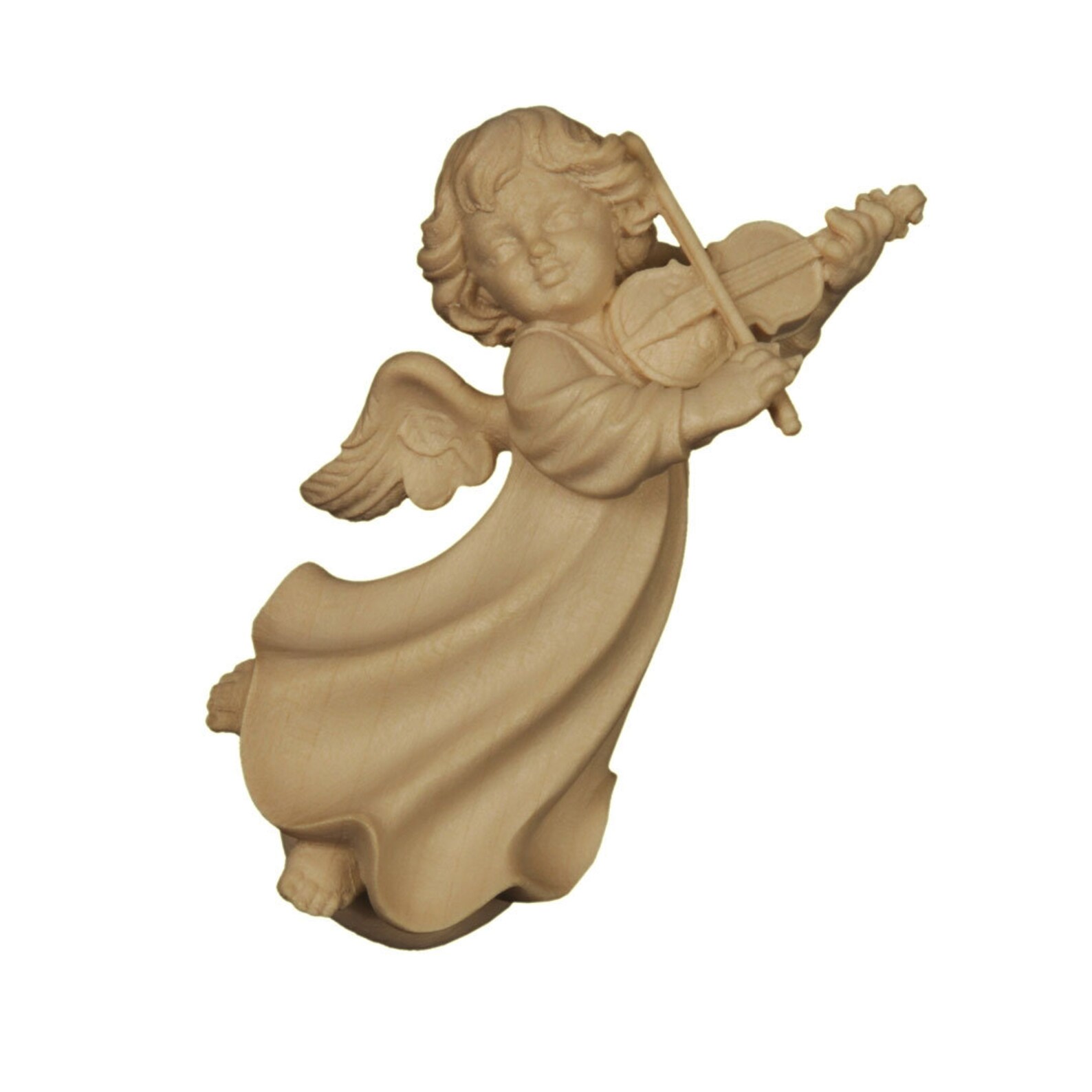 Maple Wood Carved Angel With Violin – Hand Painted Religious Gift - Etsy