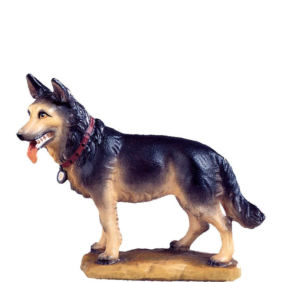 Hand Carved Maple Wood Shepherd Dog Figurine – Nativity Scene - Etsy