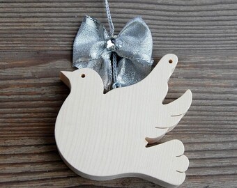 Flying Dove Wooden Wall Decor Unfinished Carved Bird Wedding - Etsy