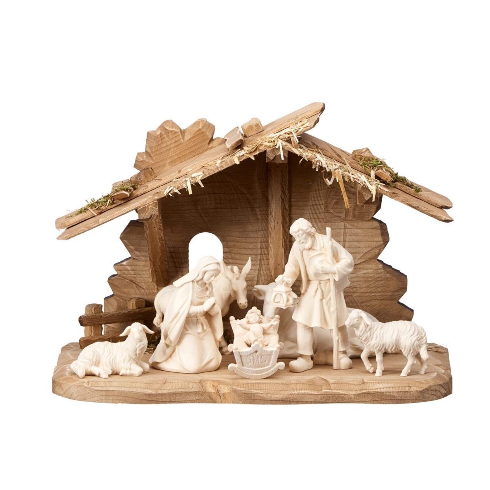 Tyrolean Nativity Set, Hand-painted Wooden Figurines, Christmas Decor ...