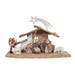 Tyrolean Nativity Scene, Wooden Stable With Comet, 8 Figurines - Etsy