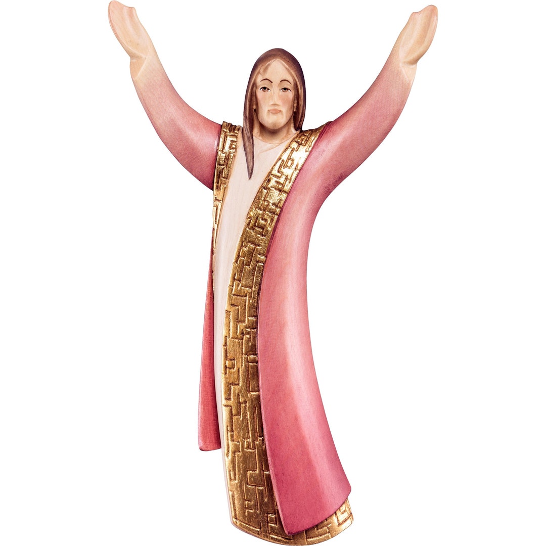 Resurrection of Jesus Hanging Statue Wooden Statue Ornament, Church ...