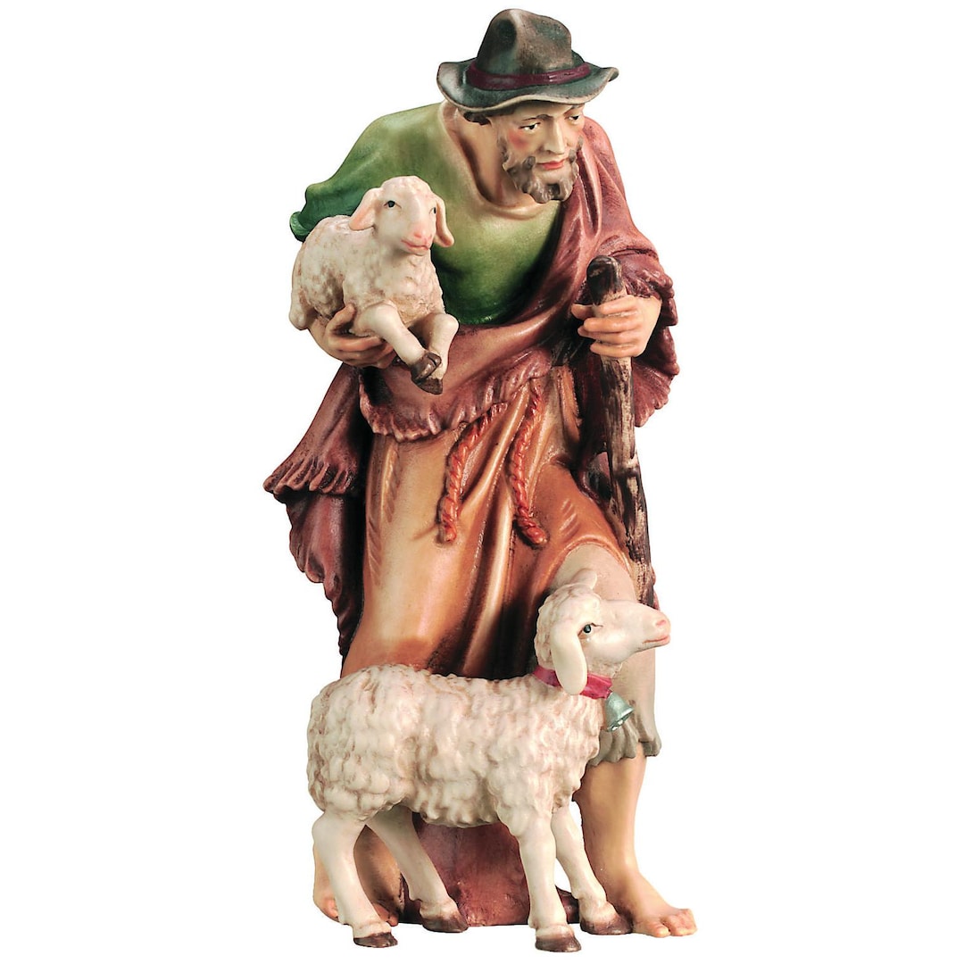 Shepherd With Sheep and Lamb for Nativity Scene - Royal Nativity ...