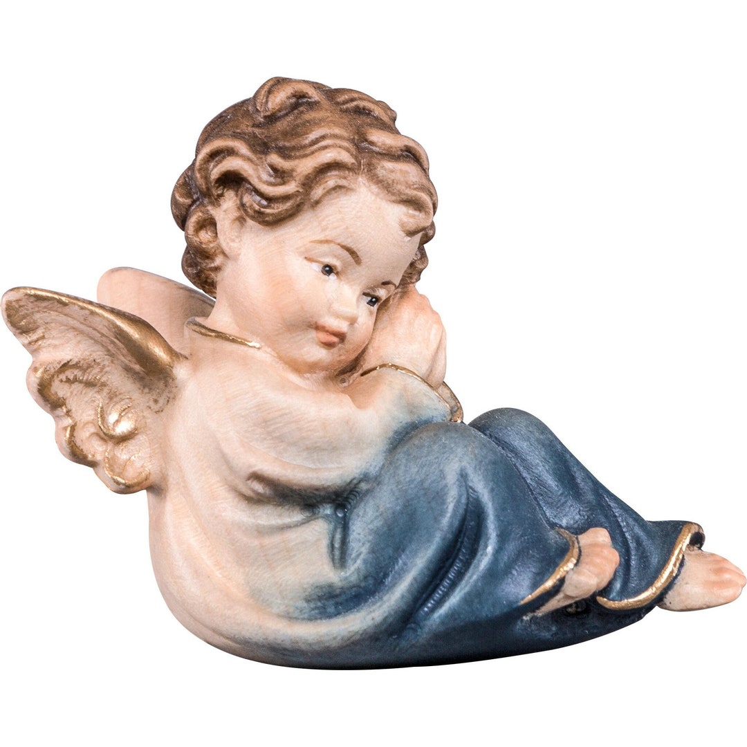Hand Carved Sitting Angel, Mountain Maple Wood, Catholic Gift - Etsy