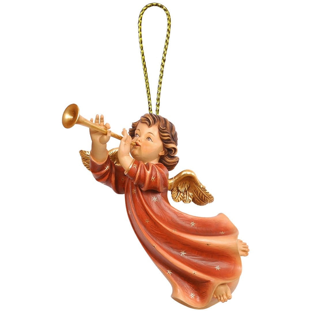 Hand-painted Maple Wood Angel Ornament – Italian Christmas Decor - Etsy