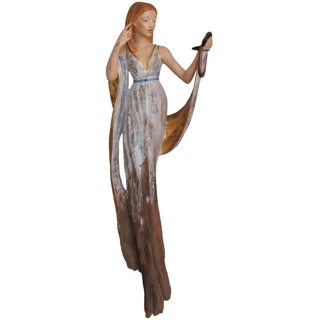 Coquette Root Sculpture Wooden Decoration, Wooden Gifts, Original Gifts ...