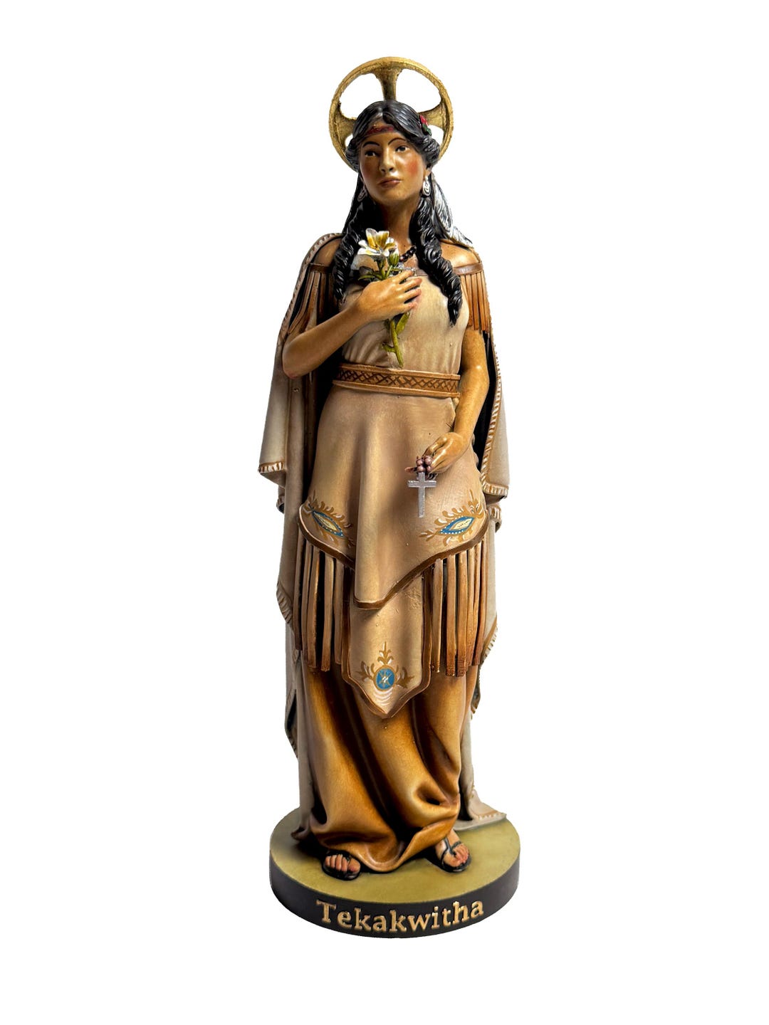 Saint Kateri Tekakwitha Resin Statue, Native American Catholic Art - Etsy