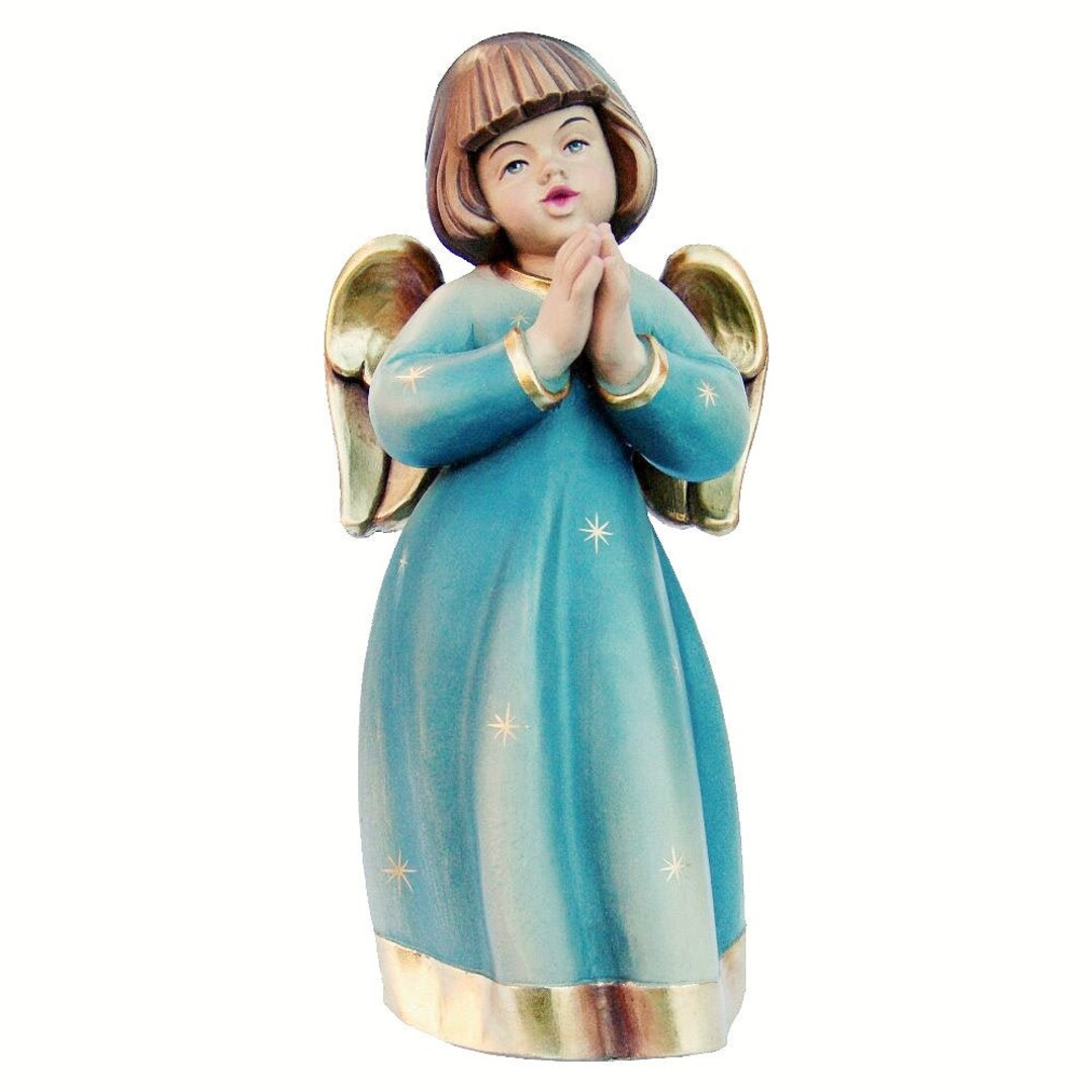 Guardian Angel Praying Wooden Figurine Ornament Decoration, Angel Gifts ...