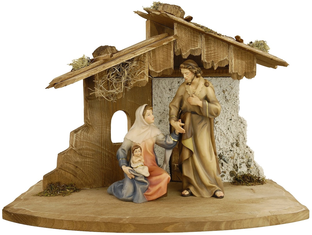 Stable With Tyrolean Holy Family Religious Gifts, Catholic Gifts ...