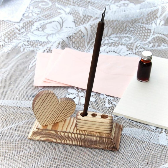 Luxury Rustic Pen Holder | Etsy