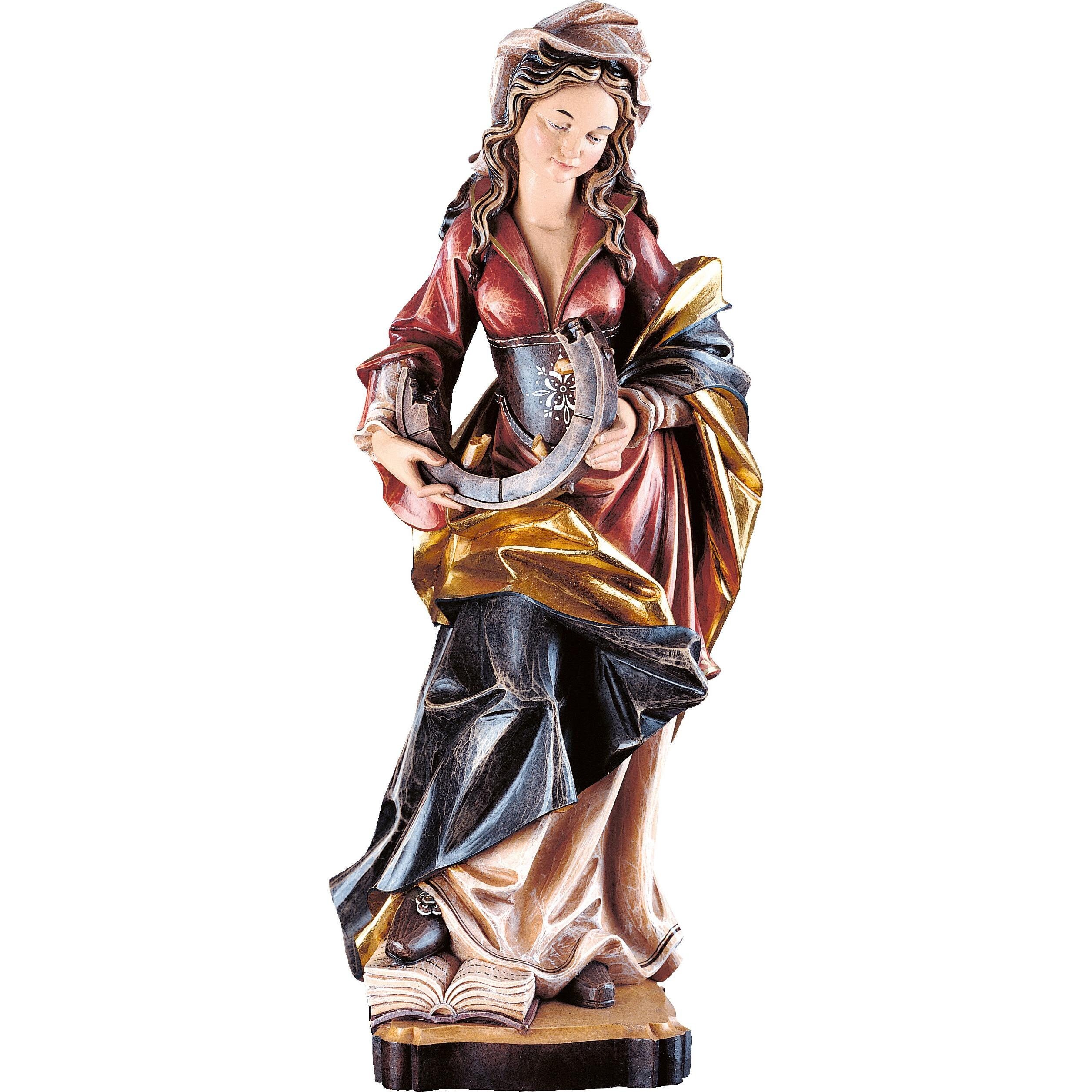 Saint Catherine Wooden Statue, Hand-painted Religious Sculpture - Etsy