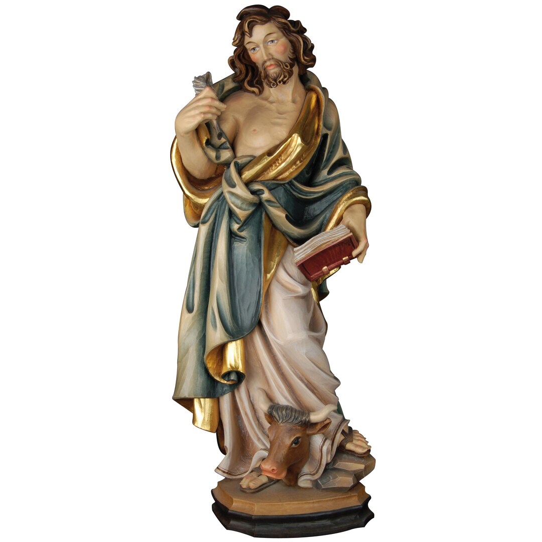 Saint Luke Wooden Statue, Religious Statues, Catolic Statues, Church ...