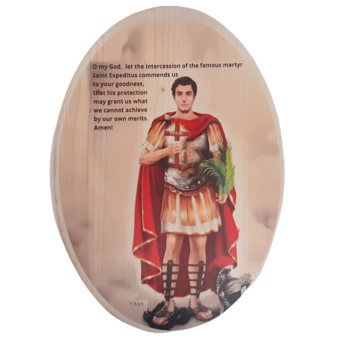 Saint Expeditus Wooden Picture – Catholic Religious Gift - Etsy
