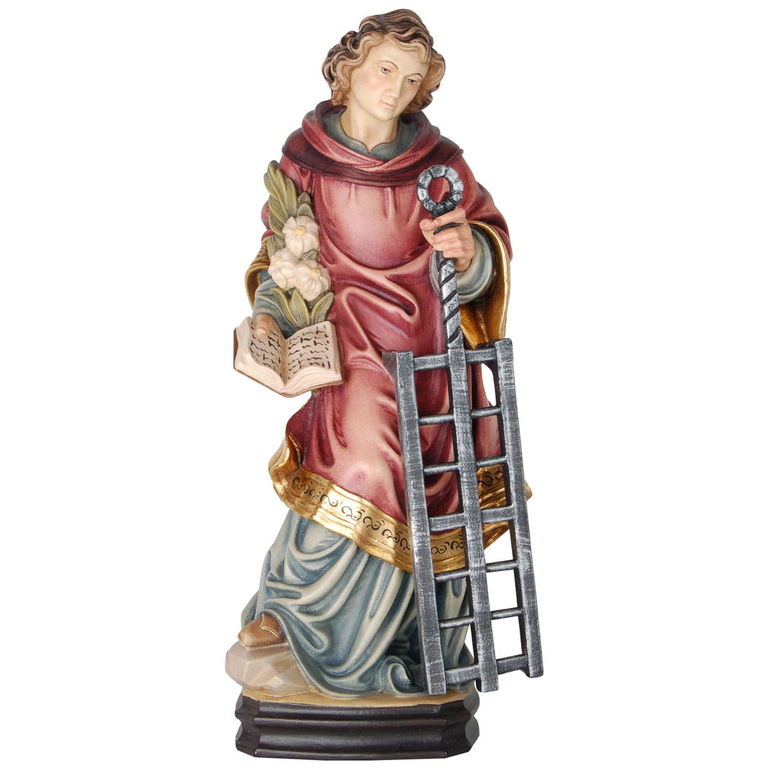Hand-painted Saint Lawrence of Rome Maple Wood Statue, Catholic Gift - Etsy