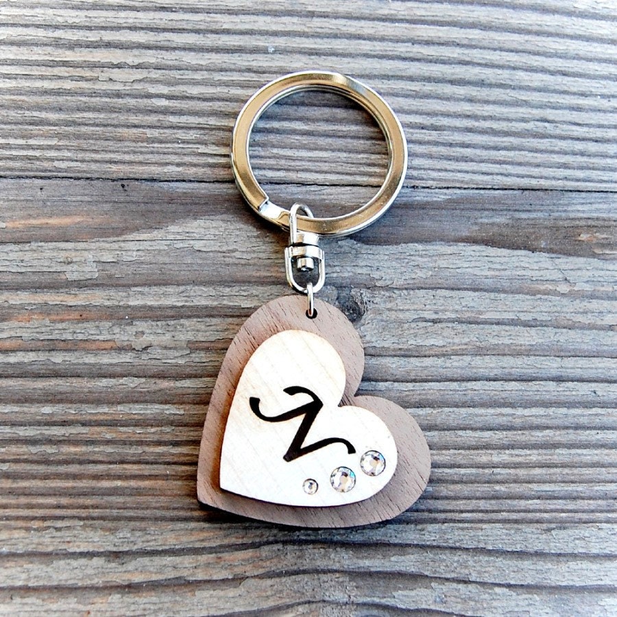 Wooden Alphabet Keyrings Unique Gifts for Women,men, Children - Etsy