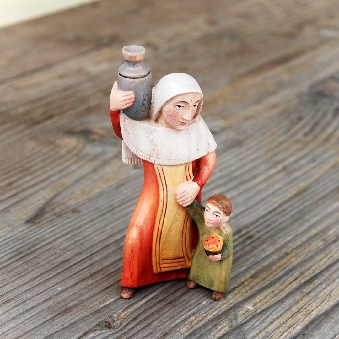 Mother and Child - Romanesque Mother and Child for Nativity, Nativity ...