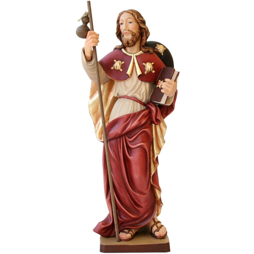Saint Jacob Wooden Statue, Life Size Saint Sacred Religious Statues ...