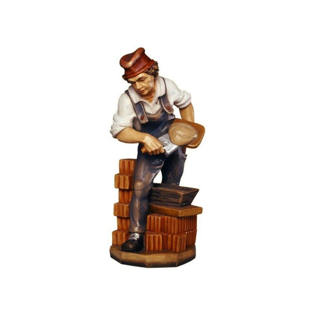 Bricklayer Woodcarving - Wooden Decoration, Wooden Gifts, Original ...