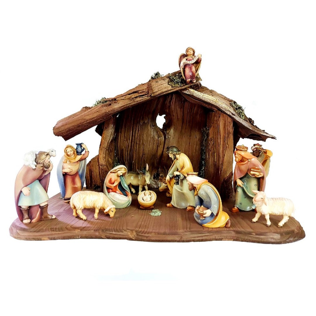 Modern Demetz Nativity Scene Set Modern Demetz Wooden Christmas ...