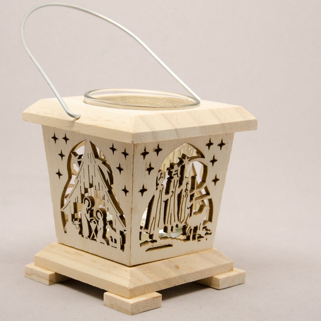 Wooden Holy Family Lantern, Christmas Decoration (3.35 Inch) - Etsy