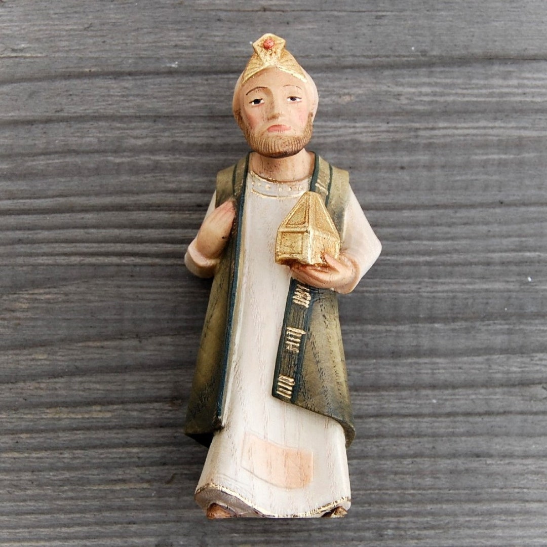 King Caspar - Romanesque King Kasper for Nativity, Nativity Figurines ...
