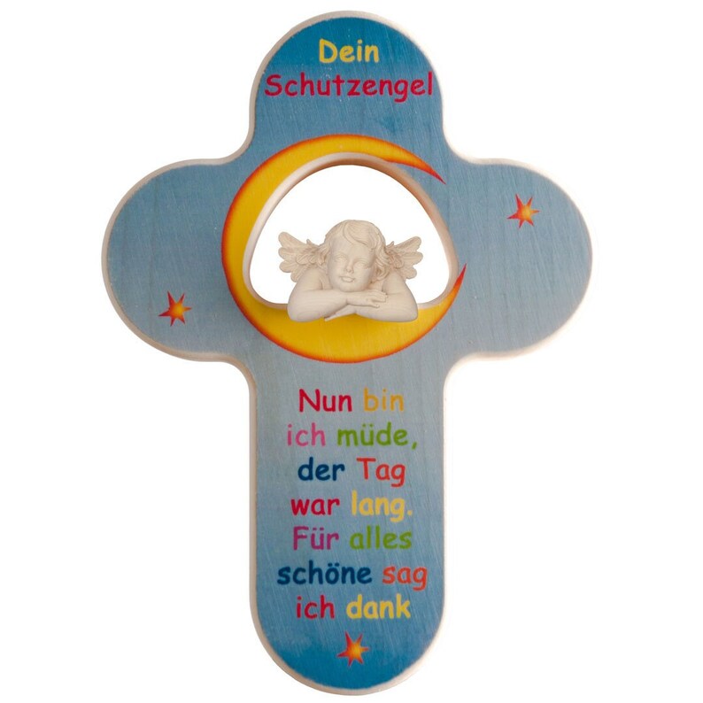 Guardian Angel Wooden Cross – Catholic Children's Gift - Etsy
