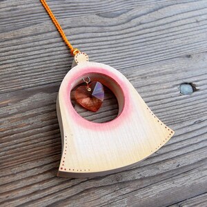 Wooden Bell With Crystal Wall Window Decoration Ornament Suncatcher - Etsy